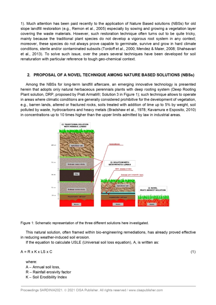A novel green technology for a safe and eco-friendly long-term slope ...